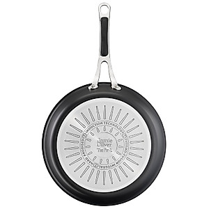 Tefal Jamie Oliver Cook’s Classics Frying Pan, 30cm, Non-Stick, Oven-Safe, Induction, Riveted Handle, Hard Anodised Aluminium, H9120744, Black