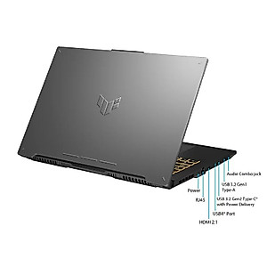 ASUS 2023 TUF F17 Gaming Laptop, 17.3” 144Hz FHD Display, Intel Core i5-12500H Processor, GeForce RTX 3050, 32GB DDR4 RAM, 1TB SSD, Wi-Fi 6, Windows 11, Mecha Gray