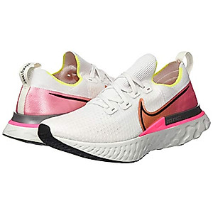 Nike React Infinity Run Flyknit Women's Running Shoe Platinum Tint/Black-Pink Blast Size 8.5