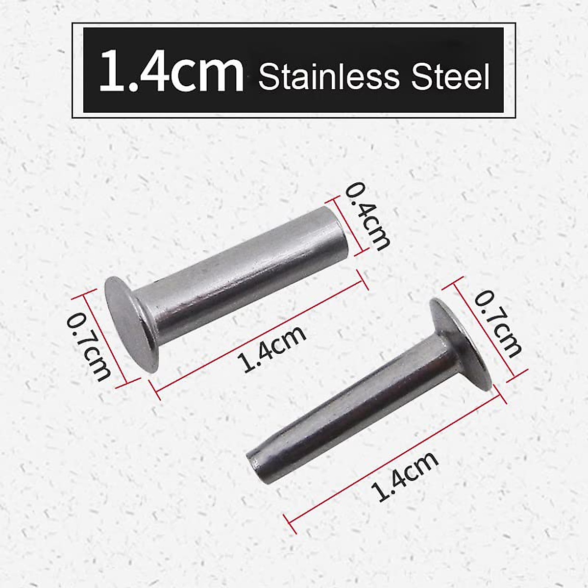 TorSor 9 Sets Kitchen Knife Handle Screw Fixing Rivet Nuts Chef Knives Cutter Wooden Grip Screws Fastener Fixer Clip Nail Replacement Repair Stainless Steel Rivets Anti-Corrosion DIY Tools Accessories