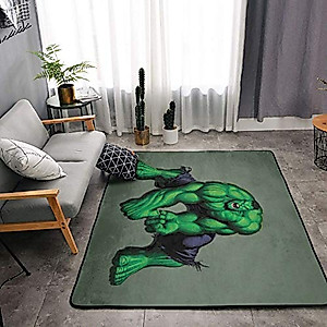 Hulk Carpet Area Mat Soft Mats for Kids Boys Girl Bedroom College Dorm Living Room Comfortable and Durable Decor Rug Polyester 63 X 48 Inch