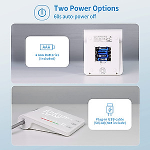 Upper Arm Blood Pressure Monitor with Cuff 8.7"-16.5" Automatic BP Meter Machine Two Users Mode Digital Wide-Range Large Cuff Blood Pressure Monitors for Home use Blood Pressure Machine Famidoc