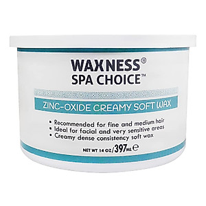 Waxness Spa Choice Assorted Soft Wax Tins 14 oz Pack of 3 - Rose, Lavender Zinc Oxyde
