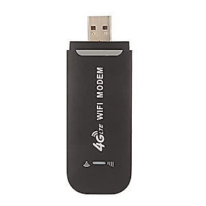 4G LTE USB WiFi Router, Mobile WiFi Hotspot Modem Dongle with SIM Card Slot, 150Mbps High Speed, 10 Users Sharing, Wireless Network Adapter for Phone Laptop Tablet