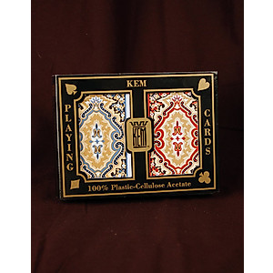 KEM Paisley Bridge Size Jumbo Index Playing Cards