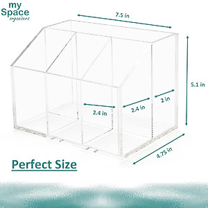 Utensil Holder Silverware Caddy Countertop Cutlery Organizer For Napkins Flatware Spoon Fork Knife Plastic Acrylic