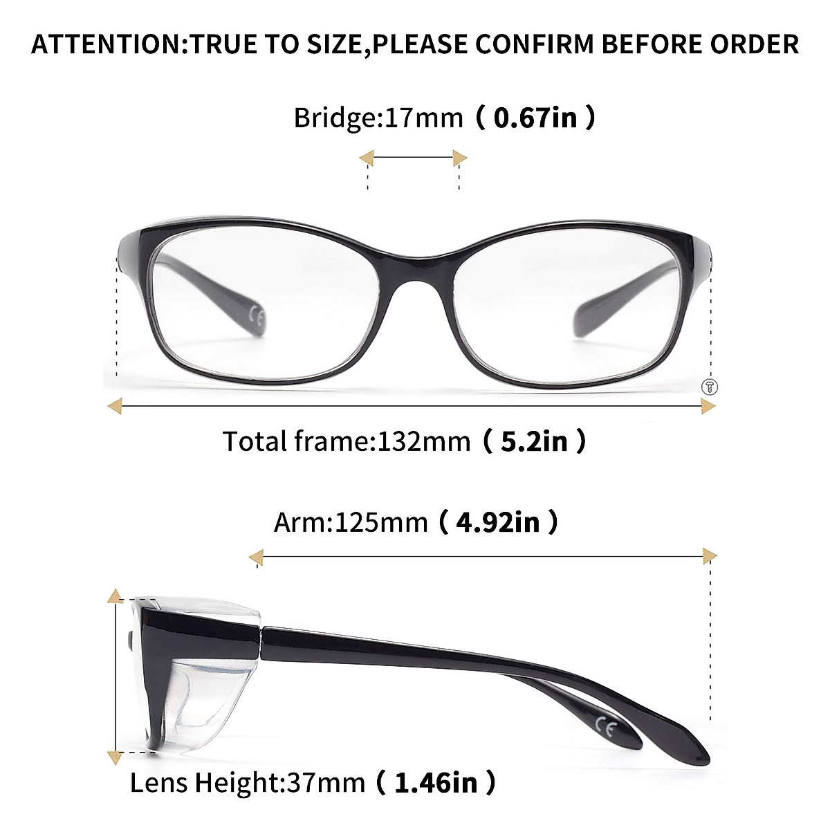 LianSan Anti Fog Safety Goggles for Nurses, Side Shields Lab Goggles, PPE Protective Safety Glasses for Women Men Blue