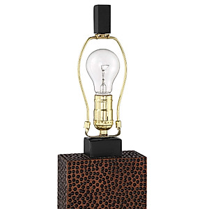 360 Lighting Caldwell Rustic Farmhouse Table Lamps 24.75" Tall Set of 2 Bronze Hammered Textured Fabric Rectangular Shade for Bedroom Living Room House Home Bedside Nightstand Office Family