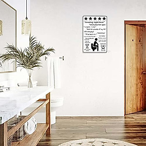 CrazySign Funny Bathroom Poop Here Sign Bathroom Wall Decor 8 x 12 Inch - Good Humor For Bathroom User (208)