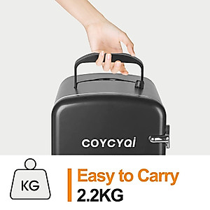 AZICYN Mini Fridge Portable Thermoelectric 4 Liter Cooler And Warmer for Skincare, Eco Friendly Beauty Fridge for Foods,Cosmetics, Medications Home And Travel,Purple