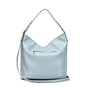 Mellow World Monserrat Floral Studded Slouchy Motor Style Hobo Handbag for Women with Removable Strap,Seafoam