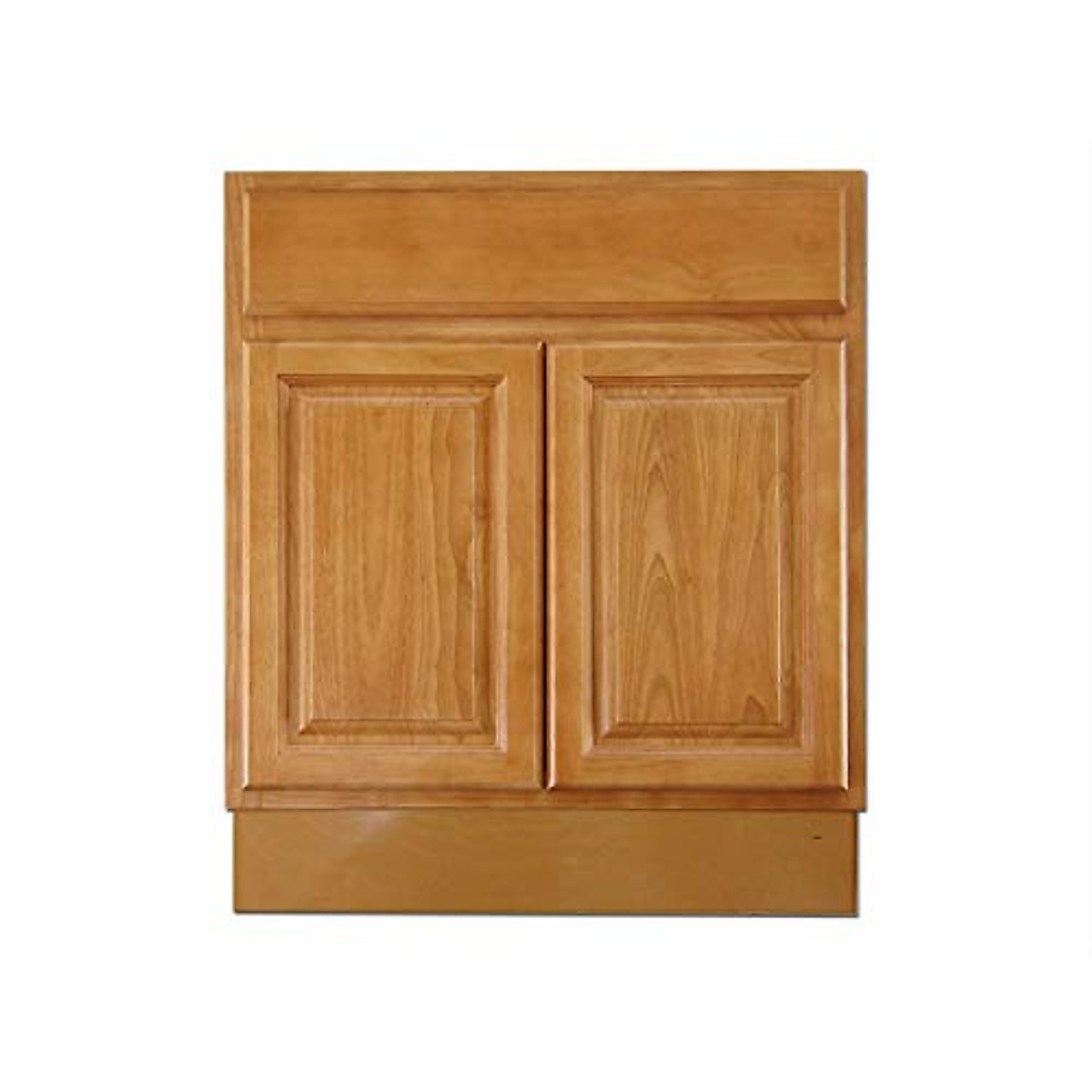 Natural Oak 27 Inches Vanity Bathroom Elegant Shaker Traditional Door Cabinet Drawer Single Sink Base Bath Wall Faucet Vessel Vanities Kitchen Wood Hardwood 27" W x 31.5" H x 21" D