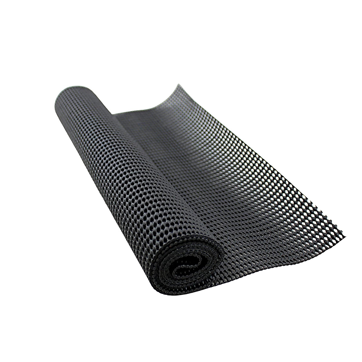 Dependable Industries inc. Essentials Anti-Slip Mat Grip Non Skid - Shelf and Drawer Liner 12" x 36" - Trim to Fit Black