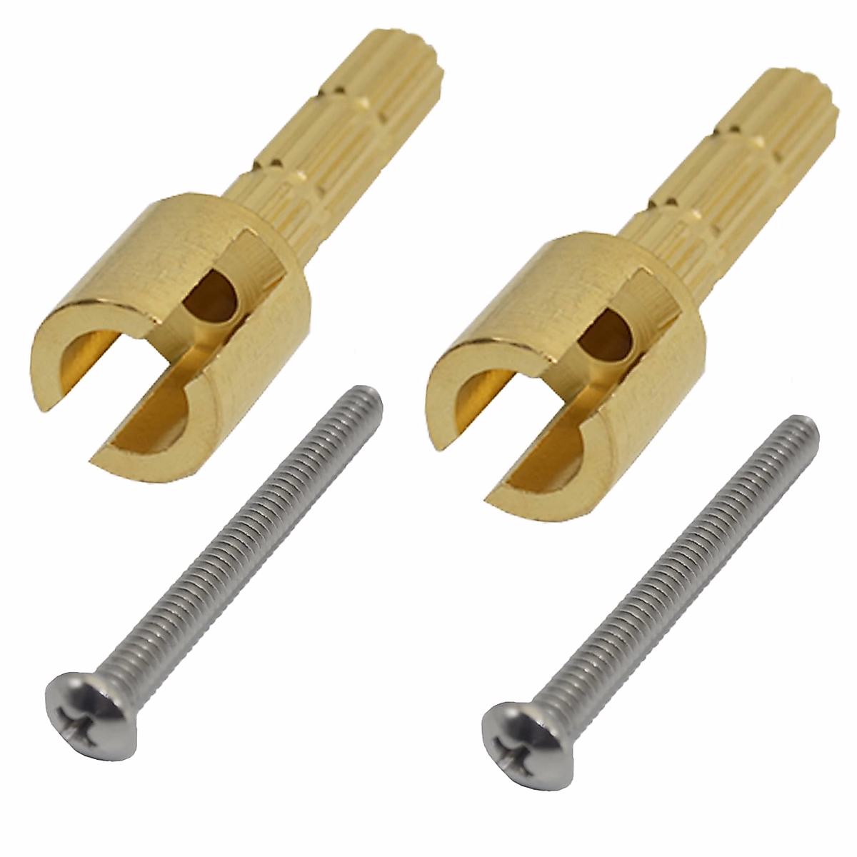 2 Pcs 970-0770 Stem Adapter with Screw for Faucet, Plumbing Equipment Replacement, Brass