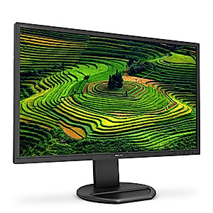 Philips Computer Monitors Philips 271B8QJEB 27" Monitor, Full HD 1920x1080 IPS, HDMI/DisplayPort/DVI-D/VGA, Speakers, USB 3.0 hub, SoftBlue, Flicker-Free, Ergonomic Base, VESA, TCO Edge