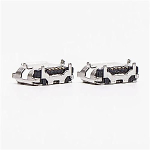 Elecbee Micro USB B Female Connector 5 Pin SMT Type B Straight for PCB Mount