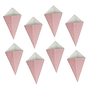 BESTOYARD 50pcs Popcorn Boxes Food Containers Snack Container Dessert Trays Popcorn Cone Boxes Open- Popcorn Box Food Cones Bag Popcorn Treat Box Paper Popcorn Boxes Party Popcorn Boxes Cup