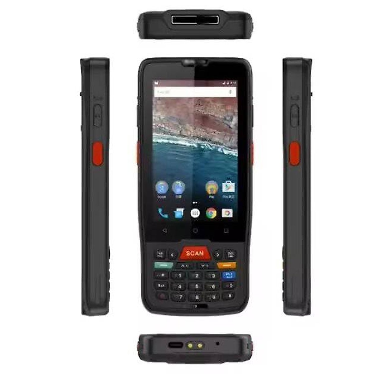 SUR ING DT76 Android 9.0 PDA Handheld Barcode Scanner Mobile Computer 1D/2D QR Scanner Support NFC Wireless Wi-Fi Bluetooth 4G for Warehouse Delivery Retail Inventory Management System