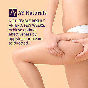 AY Naturals Anti-Cellulite Moisturizer Cream - With Caffeine, Retinol, Shea Butter and Sacred Lotus - Reduces the Presence of Cellulite in the Body