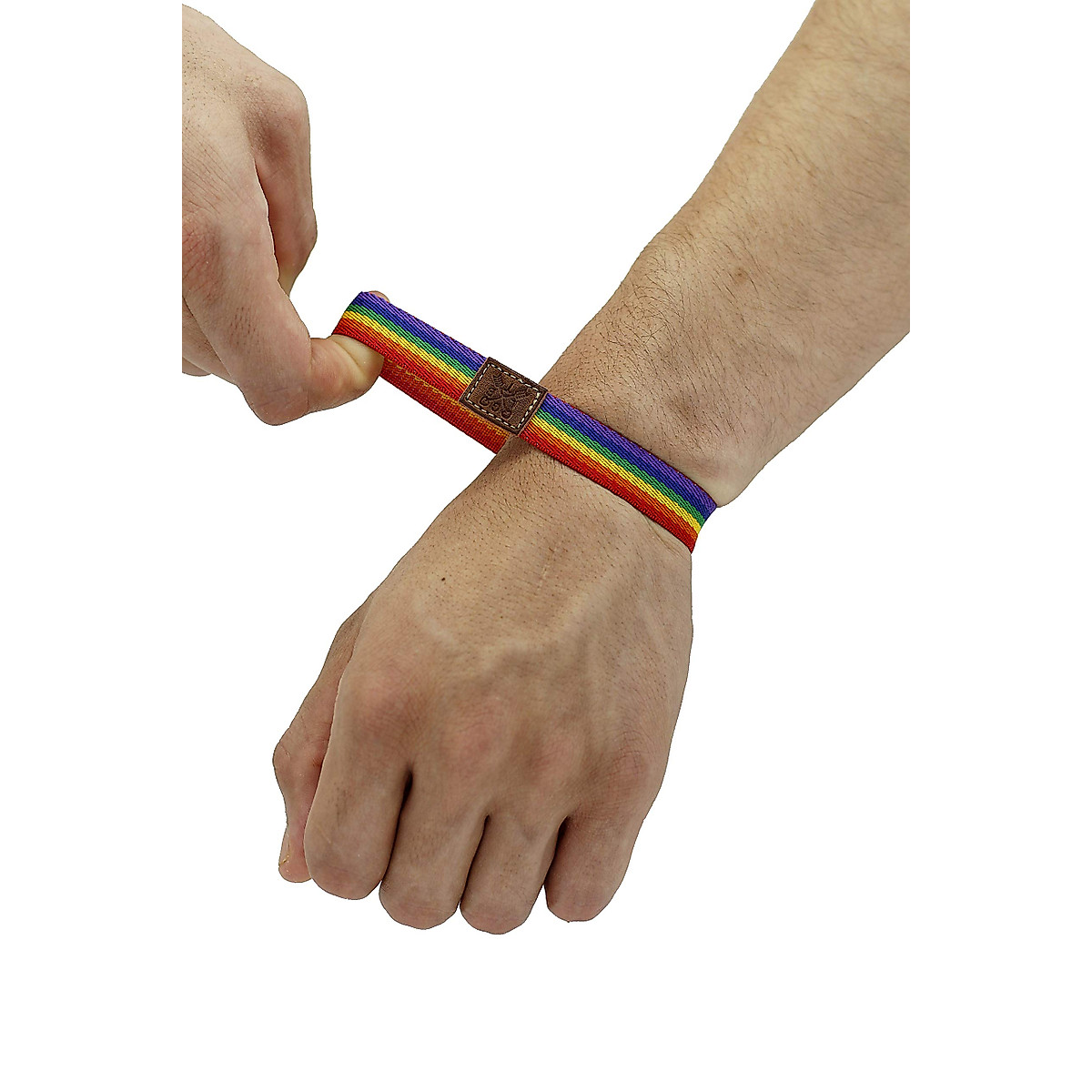 Lesbian Bracelets - Rainbow Bracelets And Keyring With Bright Colours Ideal For Couples - Lgbtq Accessories In Stretch Fabric - Lgbt Jewelry For Women And Men