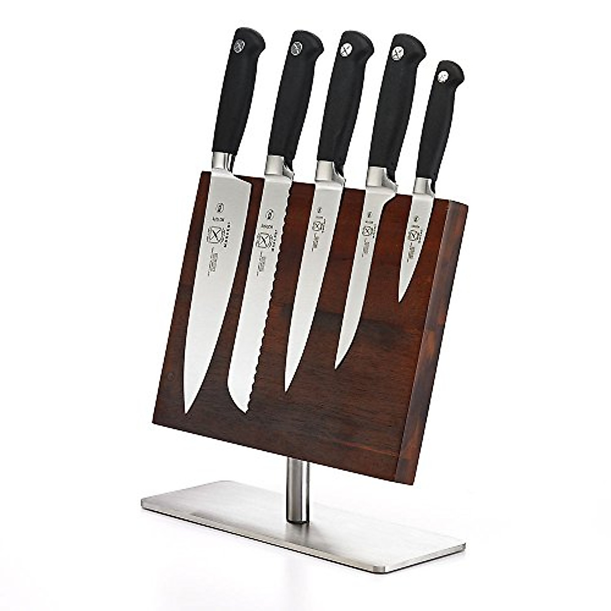Mercer Culinary Genesis 6-Piece Magnetic Board Knife Set, 11 3/8 x 9, 11 1/2 inch high, Stainless Steel