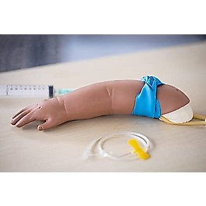 Pediatric IV and Phlebotomy Practice Kit by The Apprentice Doctor. Practice and Perfect Critical Medical Skills Before Working on Real People. (Dark Skin Tone)