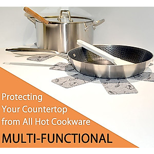 KitWinner Felt Pan Protectors, Pan Separators for Stacking All Clad to Prevent Scratching, Anti Slip Felt Pot Separators for Non-Stick Pans Cookware Accessories Set of 12