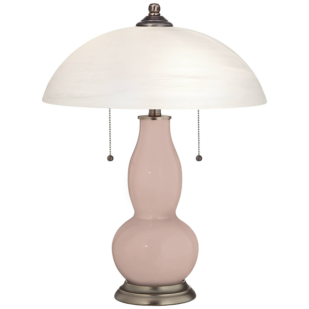 Color + Plus Glamour Gourd-Shaped Table Lamp with Alabaster Shade