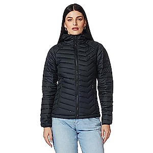 Columbia Women's Powder Lite Hooded Jacket, Black, Medium