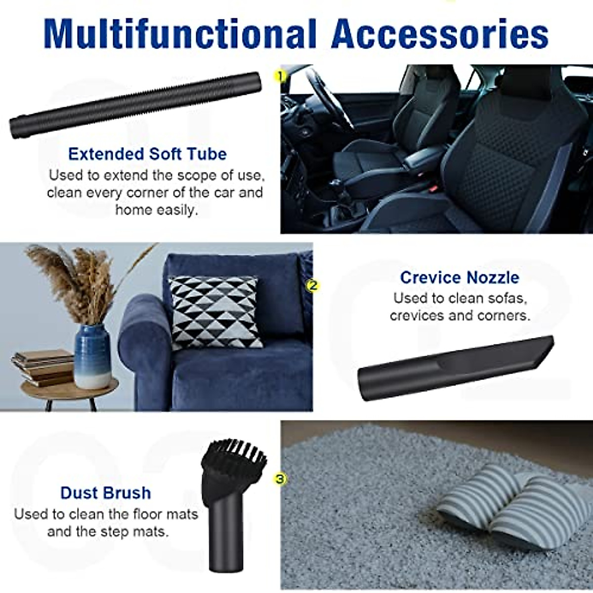 aienvh Handheld Vacuum Cordless,5800Pa Dust Busters Cordless Rechargeable,Hand Held Vacuum Cleaner Portable Handheld Sweeper Lightweight Wet Dry car Vacuum for Car Home Pet Office