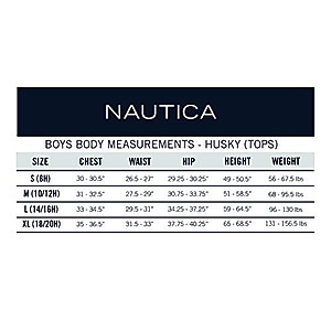 Nautica Boys' School Uniform Short Sleeve Polo Shirt, Button Closure, Moisture Wicking Performance Material, Light Blue, 14-16
