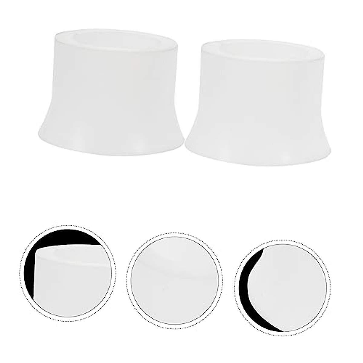 GANAZONO 2Pcs ice Cream Sealing Ring ice Cream Machine Part ice Cream Machine Silicone Ring ice Cream Accessories Store Supplies Silica Gel Soft Serve ice Cream Machine Multifunction White