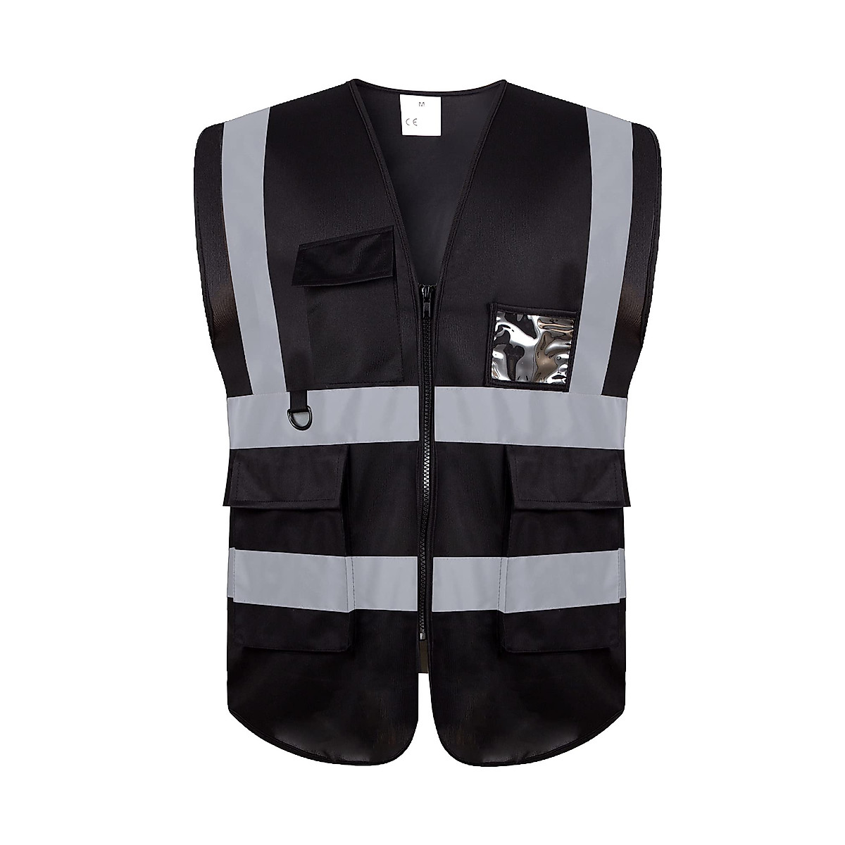 VICRR High Visibility Safety Vest with Reflective Strips Pockets, Work Vest for Men & Women