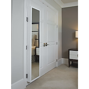 Cabidor Deluxe Mirrored Behind The Door Adjustable Medicine Cabinet, Kitchen & Bathroom Storage Cabinet