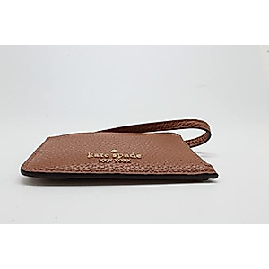 Kate Spade New York Leila Leather Card Holder Wristlet Warm Ginger
