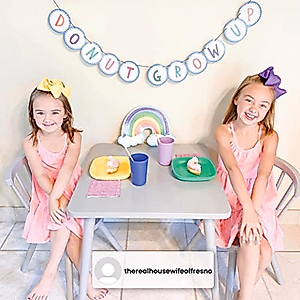 Delta Children Windsor Kids Wood Table and Chair Set (4 Chairs Included) - Ideal for Arts & Crafts, Snack Time, Homeschooling, Homework & More, Grey