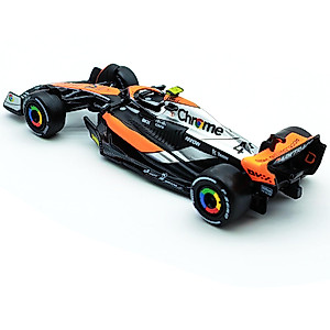 JODIYAAH Bburago P2 British GP Mclaren 2023 F1 MCL60 4# Lando Norris Formula Racing Alloy Car Diecast Model (MCL60 4#)