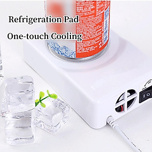 Cup Cooler Coffee Warmer, Dual Use USB Keep Cooler Warmer Cup Beverage Cans Cooler and Warmer Heater Chilling Coasters Portable Cup Warmer for Travel, Office Desks and Home