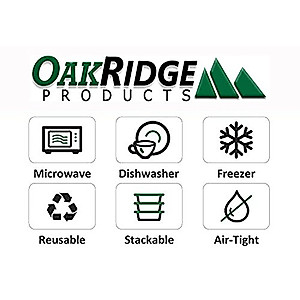 Bariatric Food Portioning Containers with Easy Secure Lids by OakRidge Products (4 Ounce) (50 Pack)