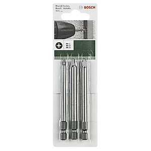Bosch 2609255966 89mm Screwdriver Bit Set with Standard Quality (3 Pieces)