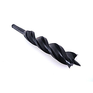 WoodOwl 3 Piece Set with 1/2â€, 3/4â€ and 1â€ x 7-1/2â€ Long Ultra Smooth Tri Cut Auger Hand Brace Boring Bit PTEE coated 09705/09709/09713