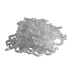 xGarden 100 Pack 1" Diameter Plant Support Garden Trellis Clips for Tomato and Other Vine Plants