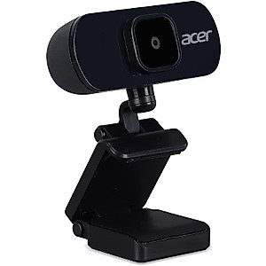 Acer Full HD USB Streaming 2MP Webcam | 1080P HD | 360° Rotation | Digital Microphone | Plug & Play for Desktop or Laptop PC | Stream for Zoom, Skype, Facetime, YouTube | Conference Calls & MS Teams