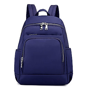 Collsants Women Backpack Purse Small Nylon Daypack for Girls Casual Lightweiht Travel Backpack School Bag (black)