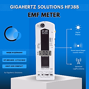 GIGAHERTZ SOLUTIONS HF38B RF Meter - 700MHz - 3.3GHz - 2 Year Warranty! Measures WiFi, Smart Meters, Cell Phones Etc.