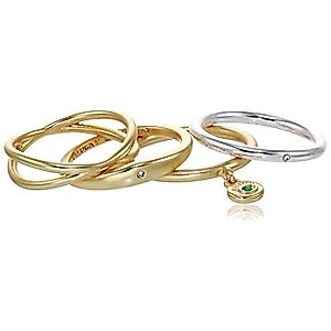 Lucky Brand Delicate Evil Eye Ring Stack