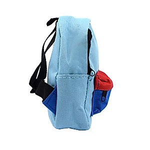 Teak Tuning Fingerboard Backpack Case, Blue - 5" x 3.75" - Miniature Canvas Bag for Tuning Travel & Storage