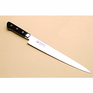 Yoshihiro INOX AUS10 Stain-Resistant Steel Ice Hardened Sujihiki Slicer Chef Knife (10.5'' (270mm))