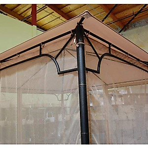 Garden Winds Replacement Canopy for The Bamboo Look Grove Gazebo - Standard 350 - Beige