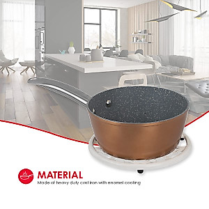 Home Basics Lattice Collection Cast Iron Trivet for Serving Hot Dish, Pot, Pans & Teapot on Kitchen Countertop or Dinning, Table-Heat Resistant (2, White)